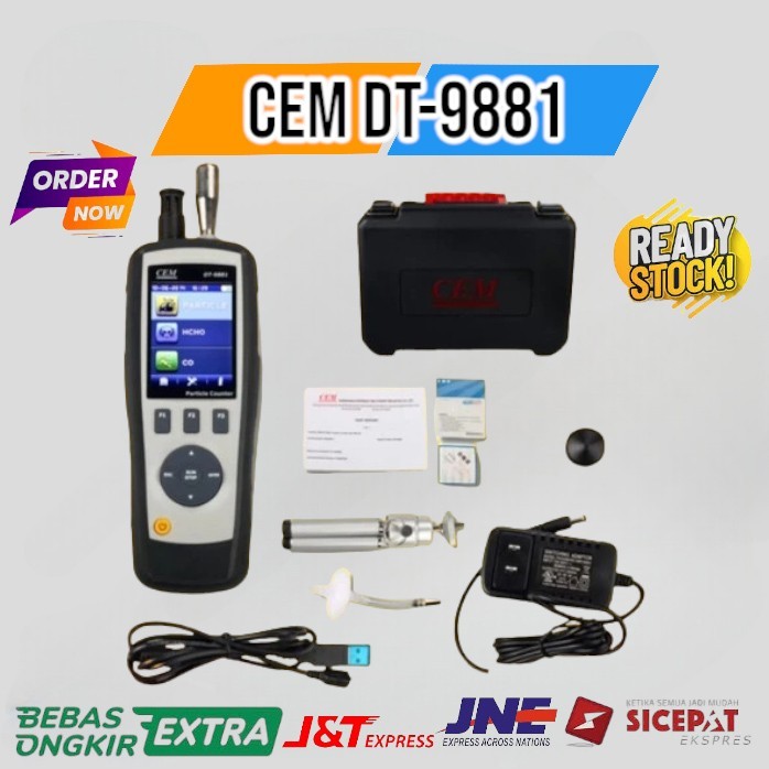 Jual Particle Counter CEM DT-9881 Air Quality Monitor PM Dust DT9881 Debu | Shopee Indonesia