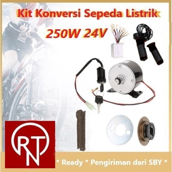 Jual PAKET Dinamo 24V 250W DC Brush Motor Electric Bicycle (7261 ...