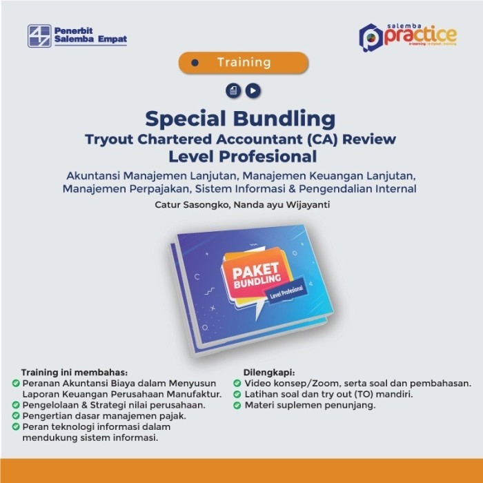 Jual Special Bundling Tryout Chartered Accountant Review Level ...