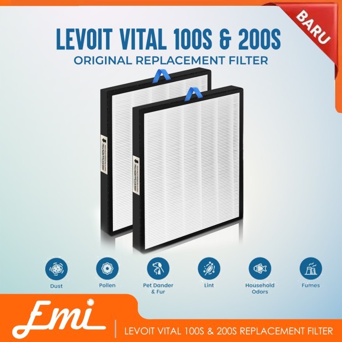 Jual Levoit Filter Vital 100S & 200S Replacement Filter HEPA13 Pet ...