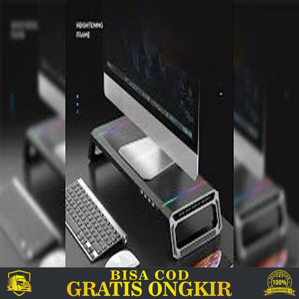 Jual MEJA LIPAT LAPTOP MONITOR STAND WATERPROOF RGB WITH 4 USB TABLE ...