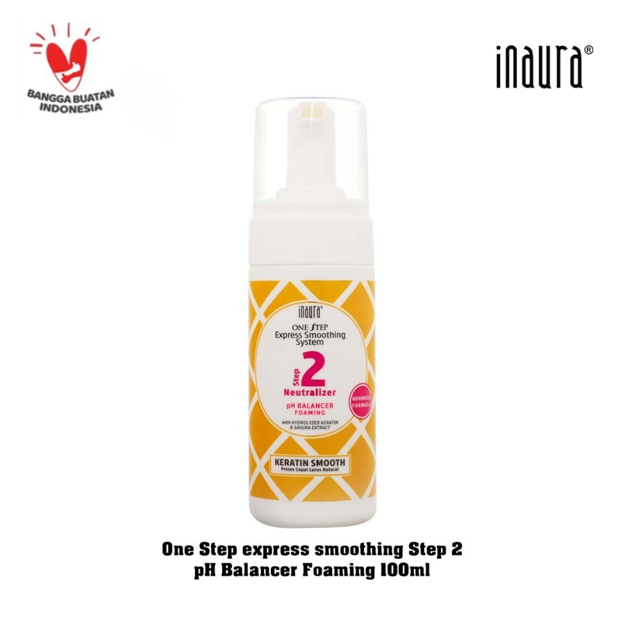 Jual INAURA one step express smoothing system step 2 pH Balance foam ...