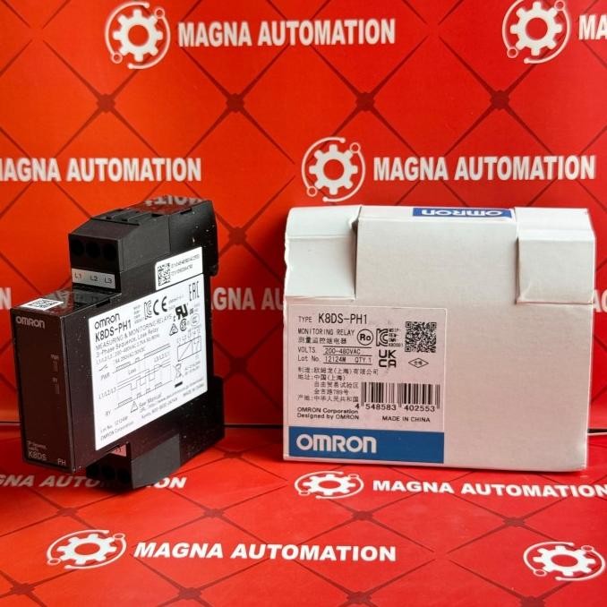 Jual Monitoring Relay K8DS-PH1 Omron Kontrol Phase Relay | Shopee Indonesia