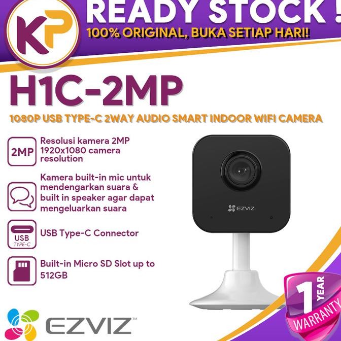 Jual EZVIZ C1C-B 1080P SMART HOME IP CAMERA CCTV BERGARANSI RESMI ...