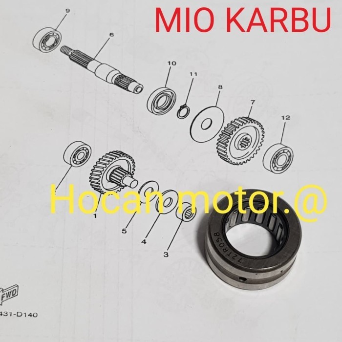 Jual BEARING KLAHER BERING BAMBU RASIO GARDAN MIO SMILE MIO SPORTY MIO ...