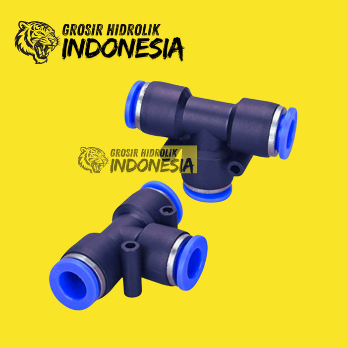 Jual MPE 6 FITTING TEE PNEUMATIC SLIP LOCK SELANG KE SELANG 6MM X 6MM X ...