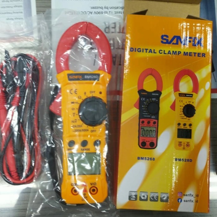 Jual #Siap Dipesan Tang Amper Digital Bm528D Clamp Meter Digital Bm528D Sanfix | Shopee Indonesia