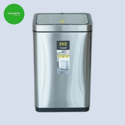 Jual Eko 30 Ltr Deluxe Mirage Tempat Sampah Sensor Gerak - Silver | Shopee Indonesia