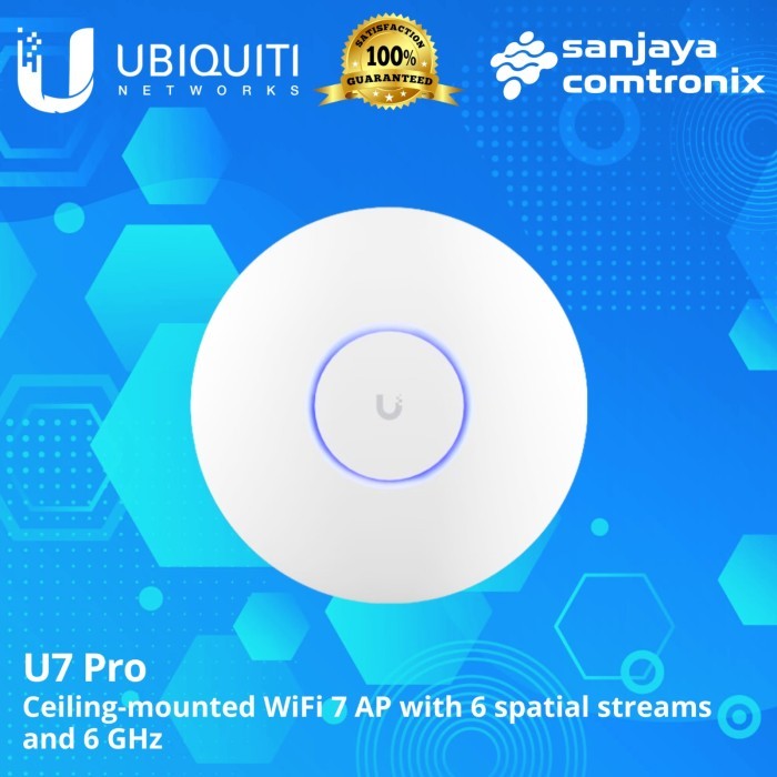 Jual UBIQUITI U7-PRO Ceiling-mounted WiFi 7 AP with 6 Access Point U7 ...