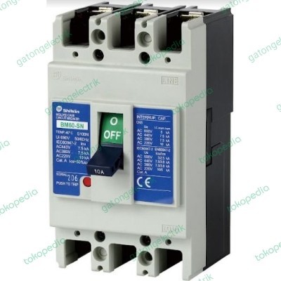 Jual Mccb Bm60 Sn 3Pole 40A , 50A , 60A Breker Shihlin Electrick | Shopee Indonesia