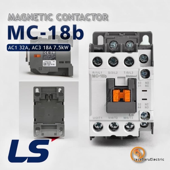 Jual Kontaktor / Contactor Ls Mc-18B Mc18B 110V 220V 380V Ac Coil ...