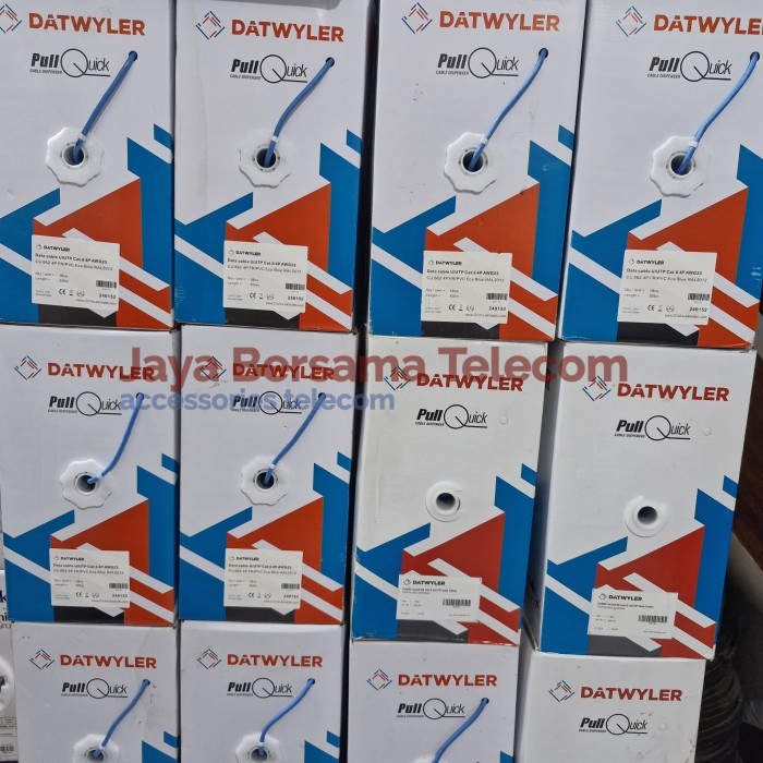 Jual Datwyler Kabel U/UTP Cat.6 4Pair Awg23 CU 662 4P FR/PVC Eca BLUE/Kabel Data LAN UTP Cat.6 ...