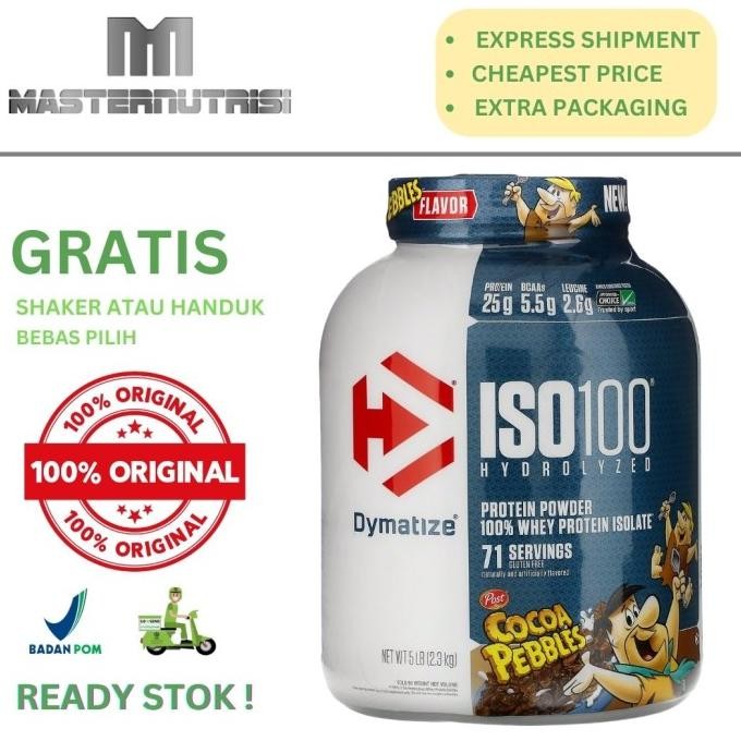 Jual DYMATIZE ISO 100 5 Lb WHEY PROTEIN ISOLATE HYROLYZED | Shopee Indonesia
