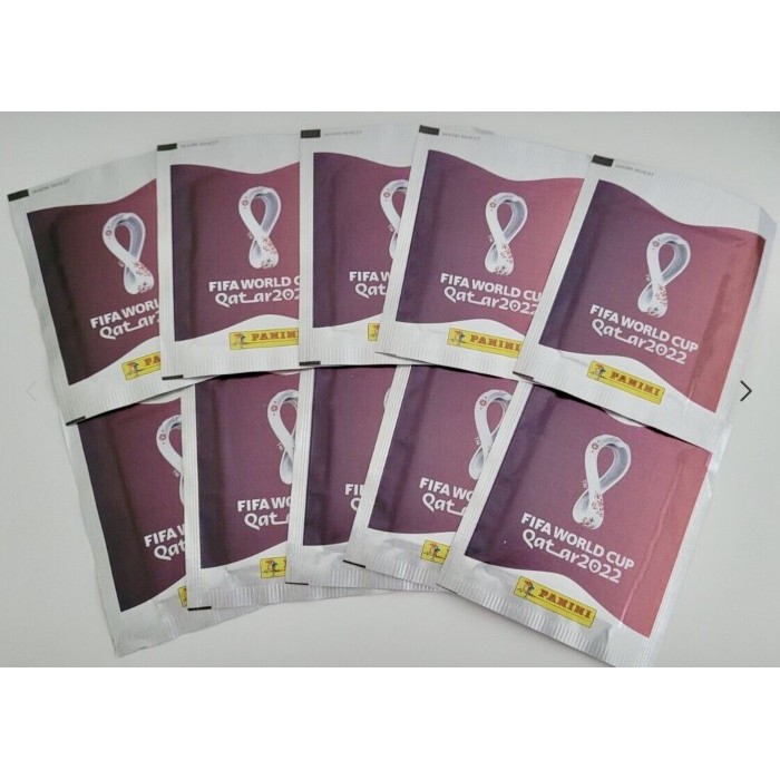 Jual 10x Packets Panini FIFA WORLD CUP Qatar 2022 Stickers (50 Stickers ...