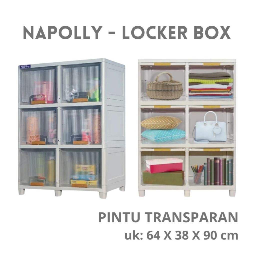 Jual LEMARI PLASTIK NAPOLLY LOCKER BOX PINTU TRANSPARAN LBP | Shopee ...