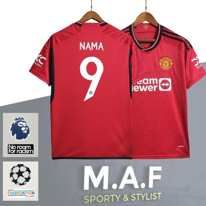 Jual JERSEY KAOS BAJU BOLA MU HOME 2023/2024 NAMA NOMOR PUNGGUNG ...