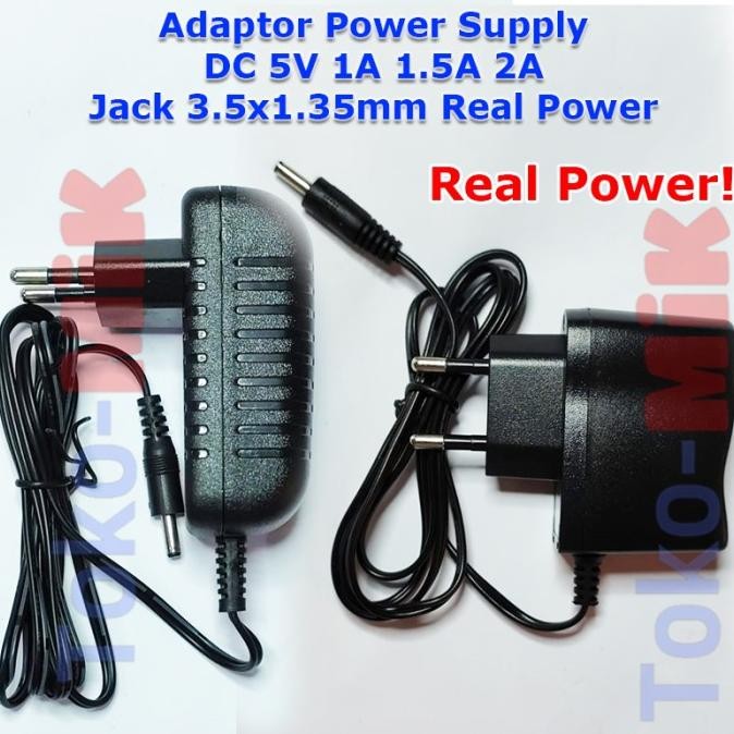 Jual Adaptor Power Supply DC 5V 2A 1.5A 1A 2000mA 1500mA 1000mA 5VDC ...