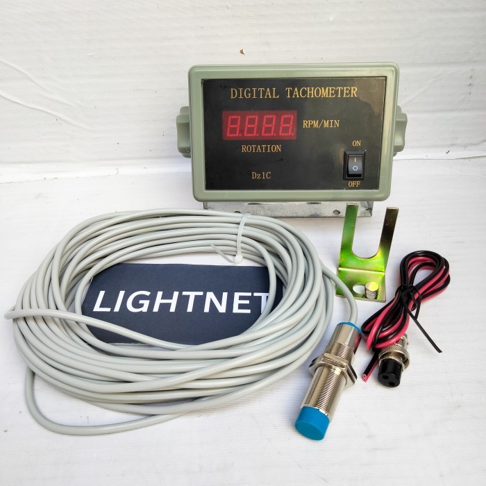Jual Led Display Digital Sensor Tachometer Dz-Otb Alat Ukur Rpm Mesin ...