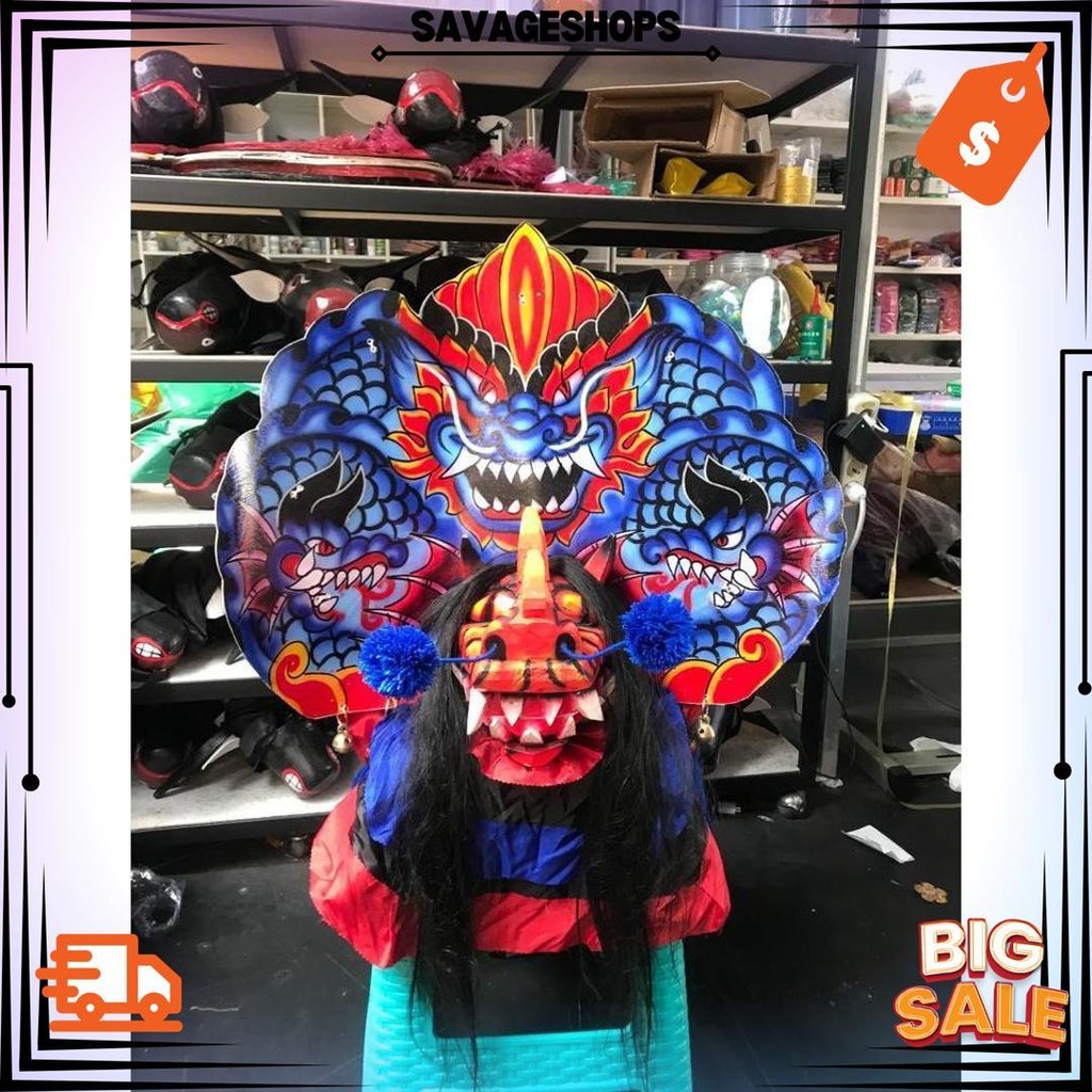 Jual Real Pict Barongan Caplokan Kayu Devil Besar / Barongan Devil ...