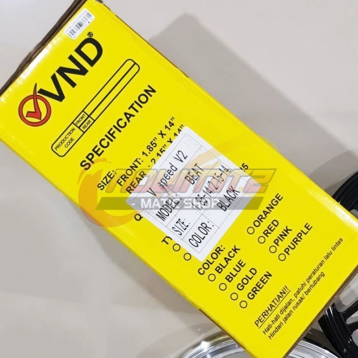 Jual Velg Vnd V Speed V2 Depan Belakang Honda Beat Scoopy Genio Vario 110 Fi | Shopee Indonesia