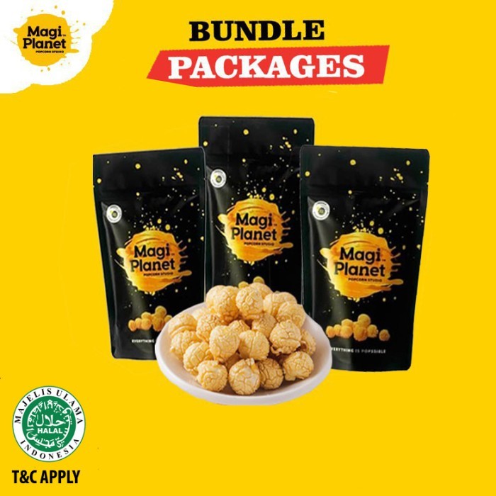 Jual 3 Classic Pack Magi Planet Popcorn - Bundle 110GR | Shopee Indonesia
