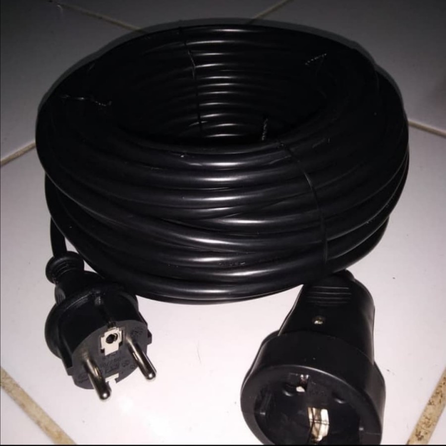 Jual KABEL LISTRIK TAMBAHAN EXTENSION KABEL 2 X 0.75 1 METER | Shopee ...