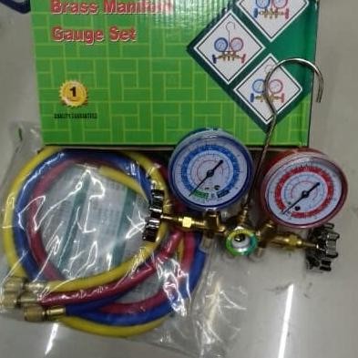 Jual Testing Manifold Double R22 Ac Alat Ukur Tekanan Freon Original ...