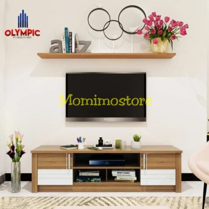 Jual Rak Tv Minimalis Olympic Meja Tv Rak Tv Murah Avr Latte | Shopee ...