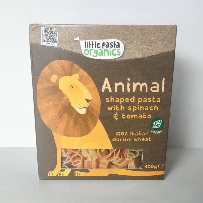 Jual Ready Little Pasta Organics - Pasta With Spinach Tomato Animal ...