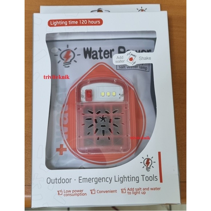 Jual Water Power Light Emergency Salt Water Lamp Led,Lampu Air Garam ...