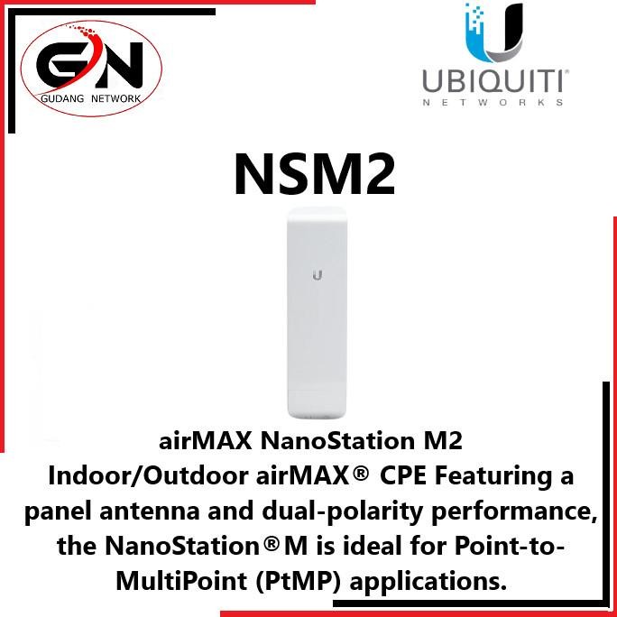 Jual UBIQUITI NANOSTATION M2 2.4GHZ NSM2 NANO STATION M2 ORIGINAL DAN TERPERCAYA | Shopee Indonesia