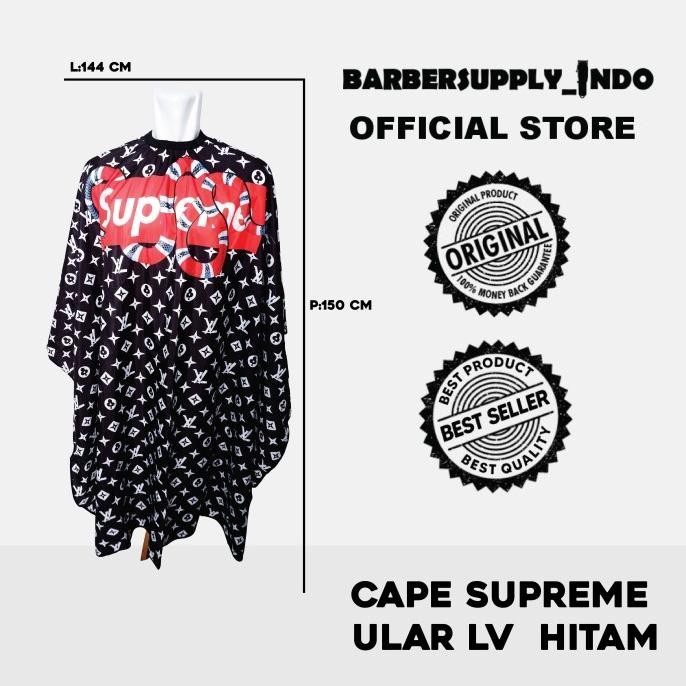 Jual CAPE / KEP / KAIN KIP / SARUNG CUKUR POTONG BARBER SALON MOTIF ...