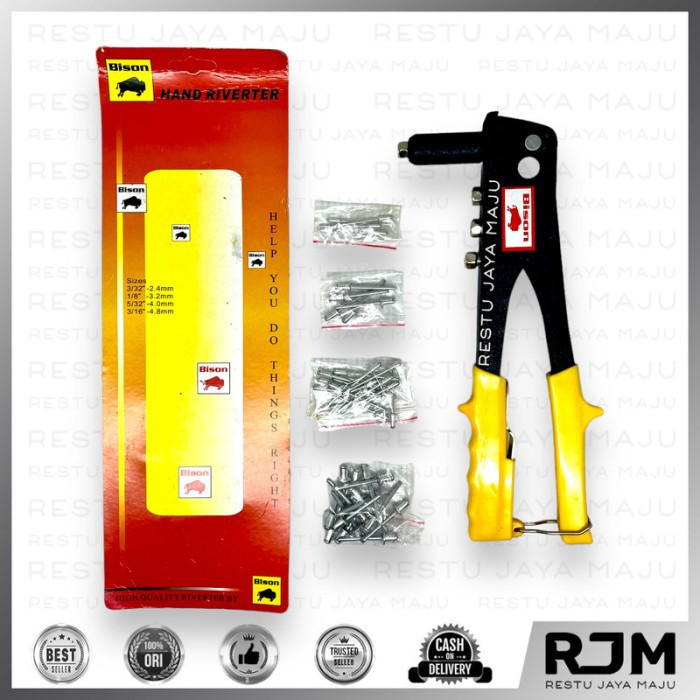 Jual BISON tang rivet 9,5 " inch ripet tembakan paku rj | Shopee Indonesia