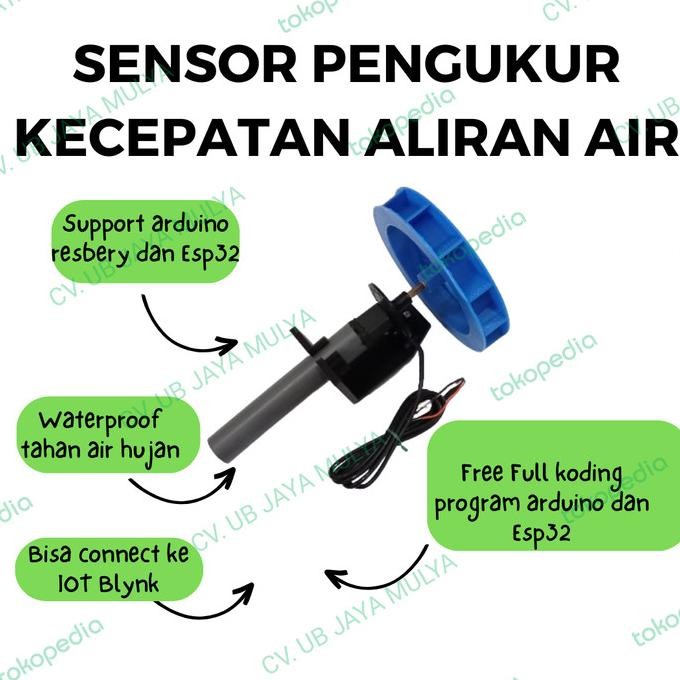 Jual SUPPORT ARDUINO SENSOR PENGUKUR TEKANAN KECEPATAN AIR ORIGINAL DAN ...