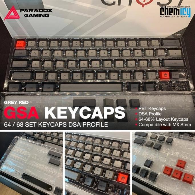 Jual Paradox Gaming GSA 64 / 68 Set Keycaps Keyboard DSA Profile ...