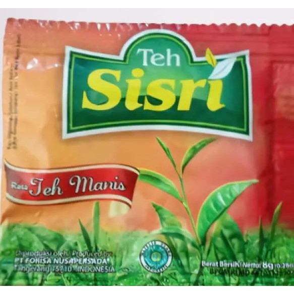 Jual Teh Sisri Teh Manis 1 Renceng Isi 10 Original Asli | Shopee Indonesia