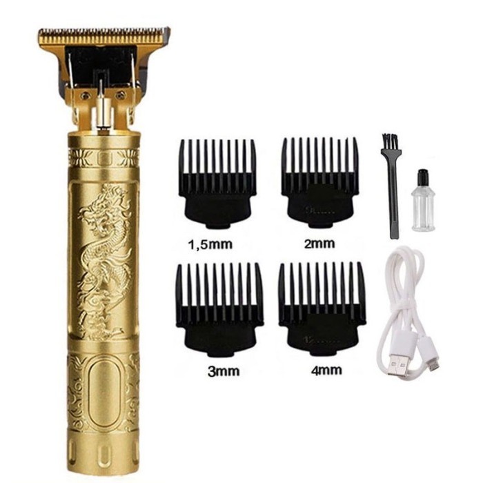 Jual Terlariss Alat Cukur Rambut Kumis Jenggot Miss V Pencukur Rambut Naga Vintage T9 Gold W5E6 ...