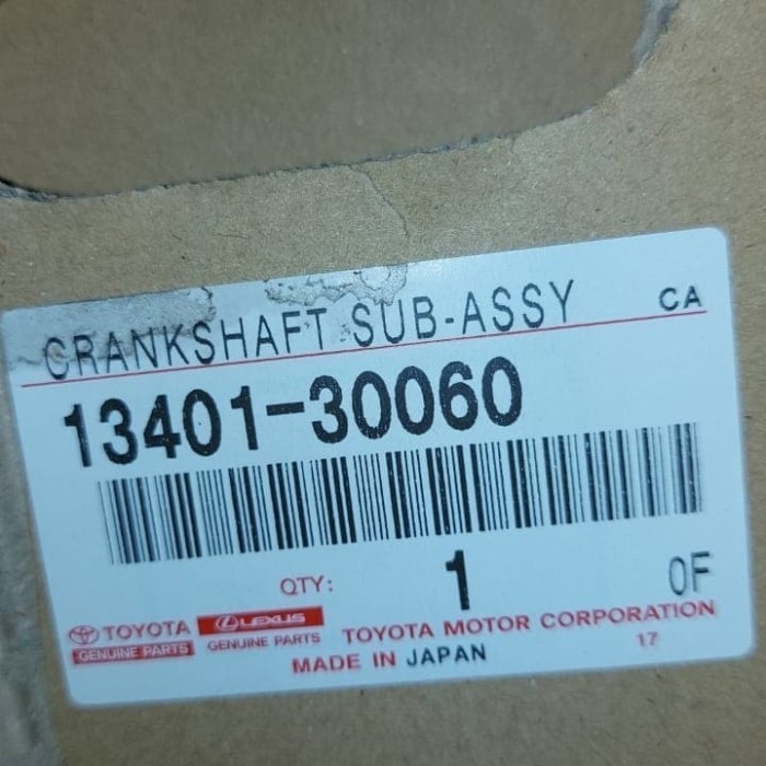 Jual kruk as crankshaft Hiace commuter 2KD 2500cc ORIGINAL 13401-30060 ...