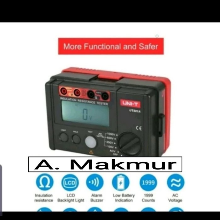 Jual Jual Uni T Ut501A Digital Insulation Resistanse Tester 1000V Ut ...