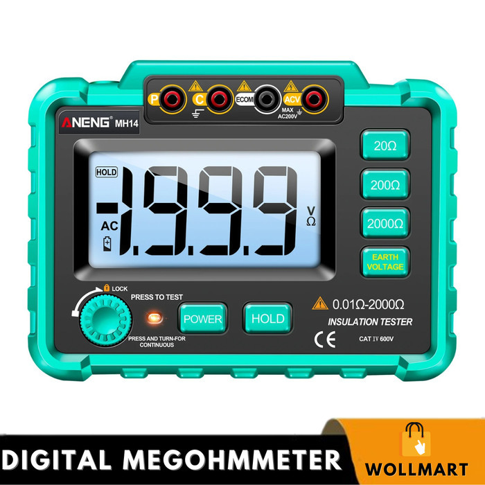 Jual Jual Alat Ukur Grounding Listrik Digital Insulation Ohm Meter ...