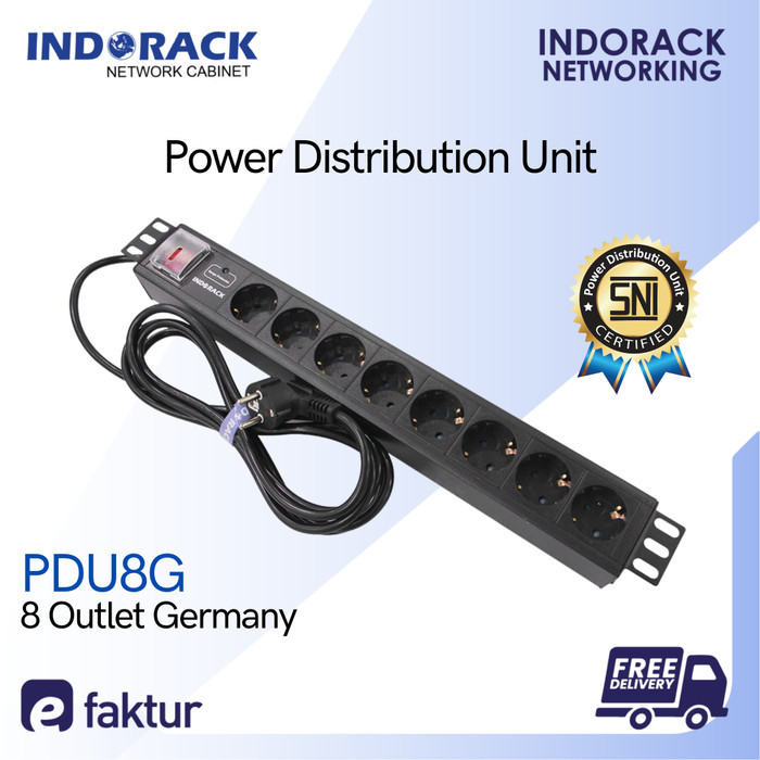 Jual Jual Indorack Pdu Power Distribution Unit 8 Germany Outlet Colokan ...