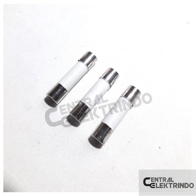 Jual BERKUALITAS Fuse AC Keramik 13A 15A 20A Sekring AC 250V 6x25 - 1 ...