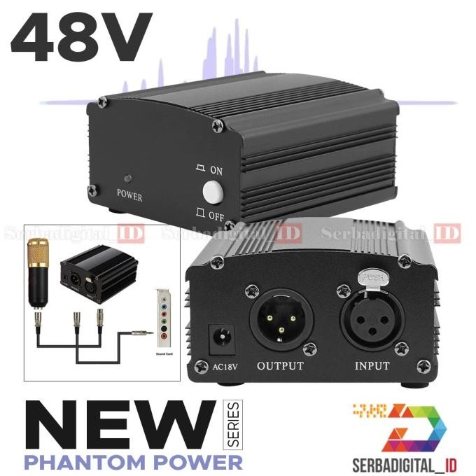 Jual PHANTOM POWER MICROPHONE 1 CHANNEL 48V SUPPLY FOR CONDENSER ...