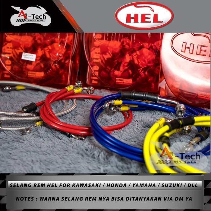 Jual Selang Rem Hell Yamaha Xmax 250cc ABS Belakang Only 2 selang ...