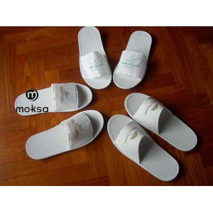 Jual Sendal Hotel multifungsi Emboss Logo 1-2 Warna 6mm | Shopee Indonesia