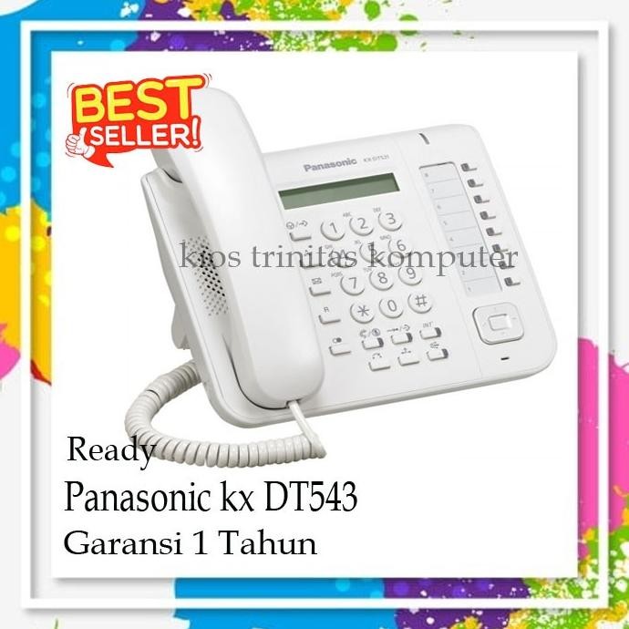 Jual Telepon Digital Panasonic KX-DT543 Telepon Master/Key KX-DT 543 Putih | Shopee Indonesia
