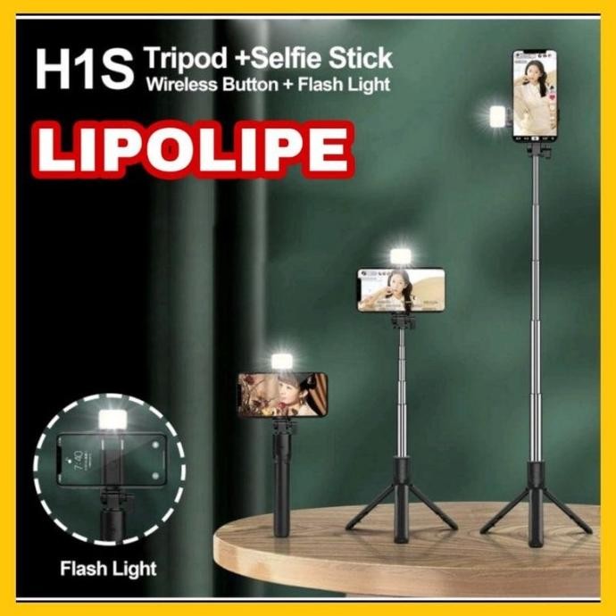 Jual TONGSIS TRIPOD BLUETOOTH HP LAMPU LED H1S 360 DERAJAT PANJANG 1M | Shopee Indonesia