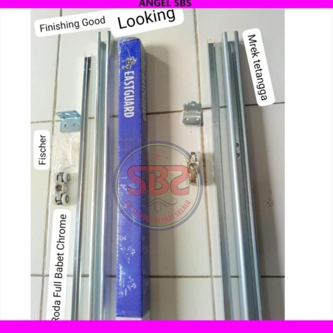 Jual C6F1 REL SLIDING J5 EASTGUARD - Rel Pintu Dorong - Sliding Rail Galvanis - Sliding Track ...