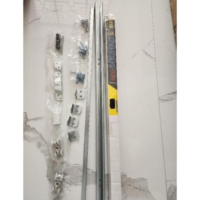 Jual Rel Pintu Sliding Merk Orchad / Rel Pintu Geser / Sliding Track | Shopee Indonesia