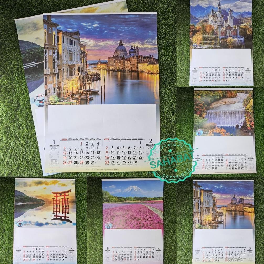Jual TRY KALENDER DINDING KALENDER AO EDISI LUX FULL DESIGN UKURAN 50,5 ...